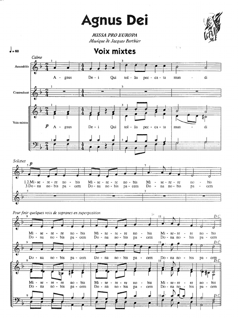 AGNUS DEI (Berthier) | PDF