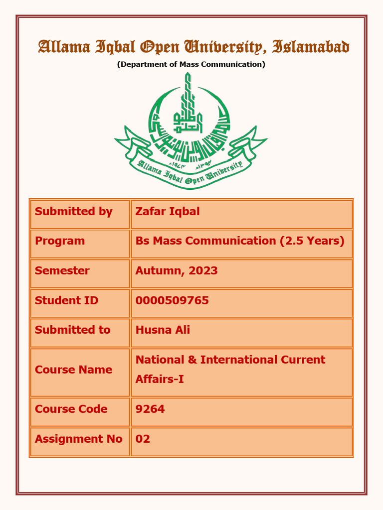 9264 Second Assignment Final | PDF