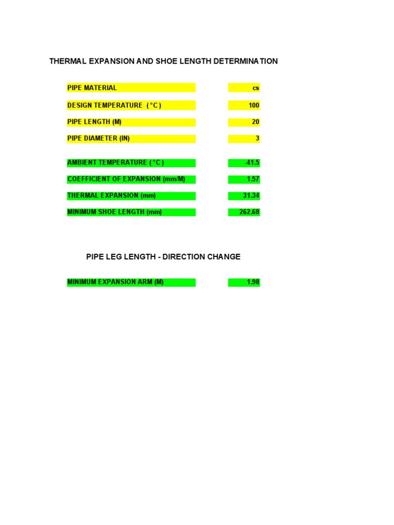 Thermal Expansion Calculator | PDF | Teaching Methods & Materials ...