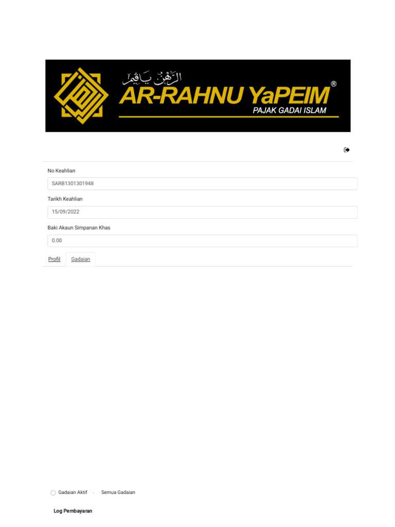 Ar Rahnu Yapeim - Profil | PDF