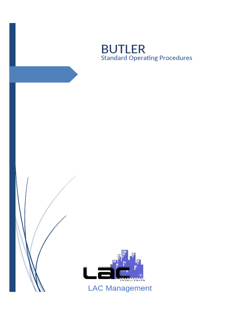 Butler SOP Book | PDF