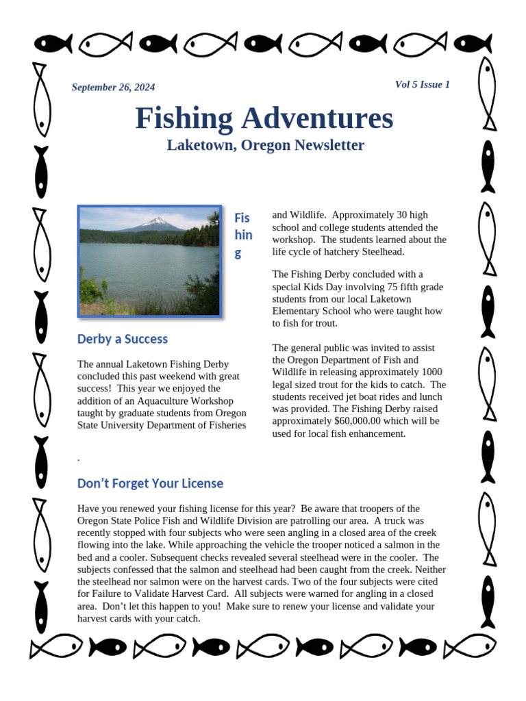 Project 4. Fishing | PDF | Rainbow Trout | Salmon