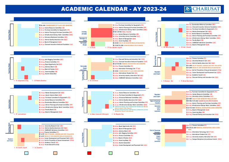 Academic Calendar 2023 24 | PDF