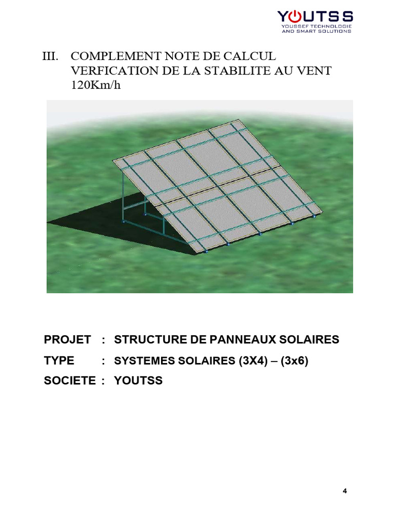 Iii. Complement Note de Calcul Verfication de La Stabilite Au Vent ...