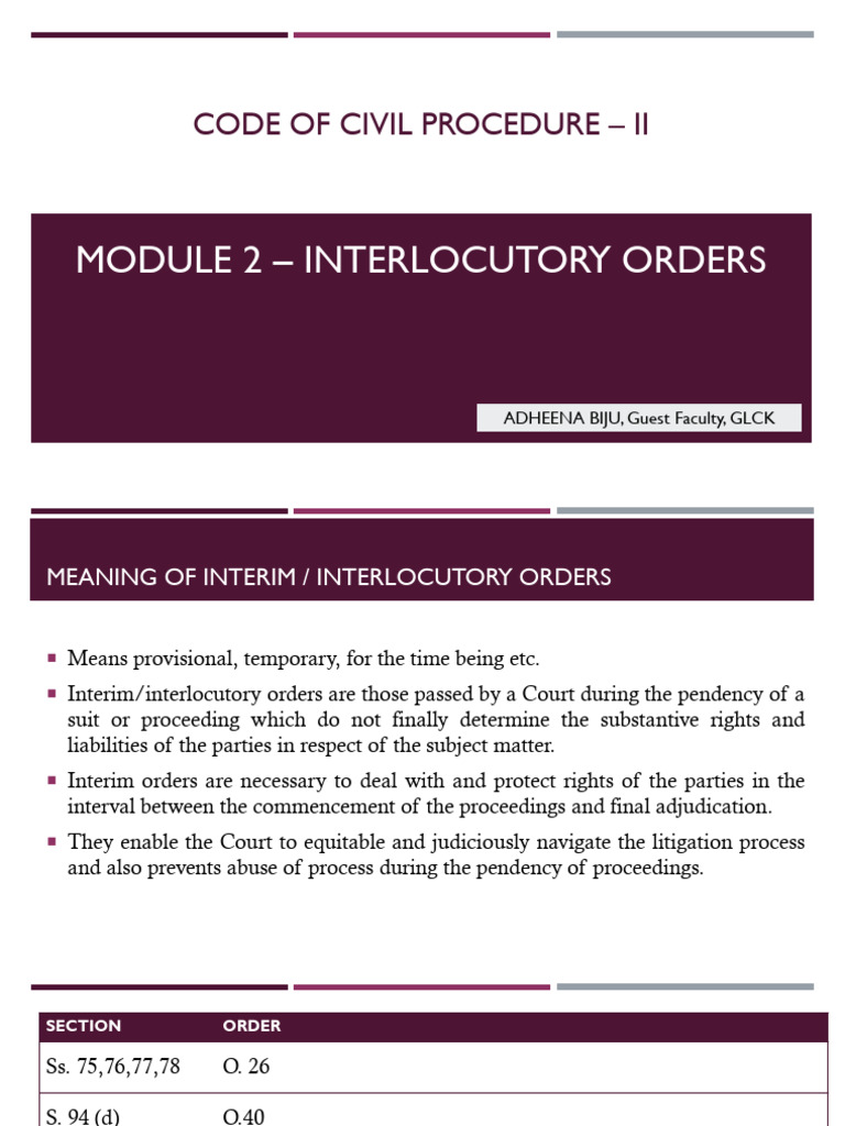 Execution of decree and orders | PDF
