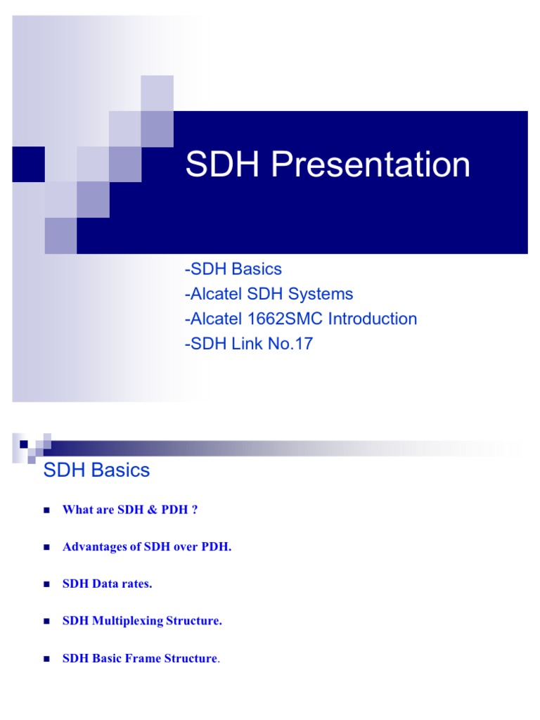 SDH Basics and Alcatel Systems Overview | PDF | Computer Network ...
