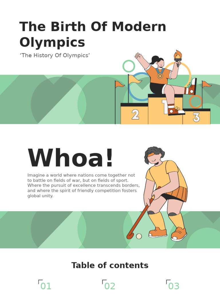 The Birth of Modern Olympics | PDF