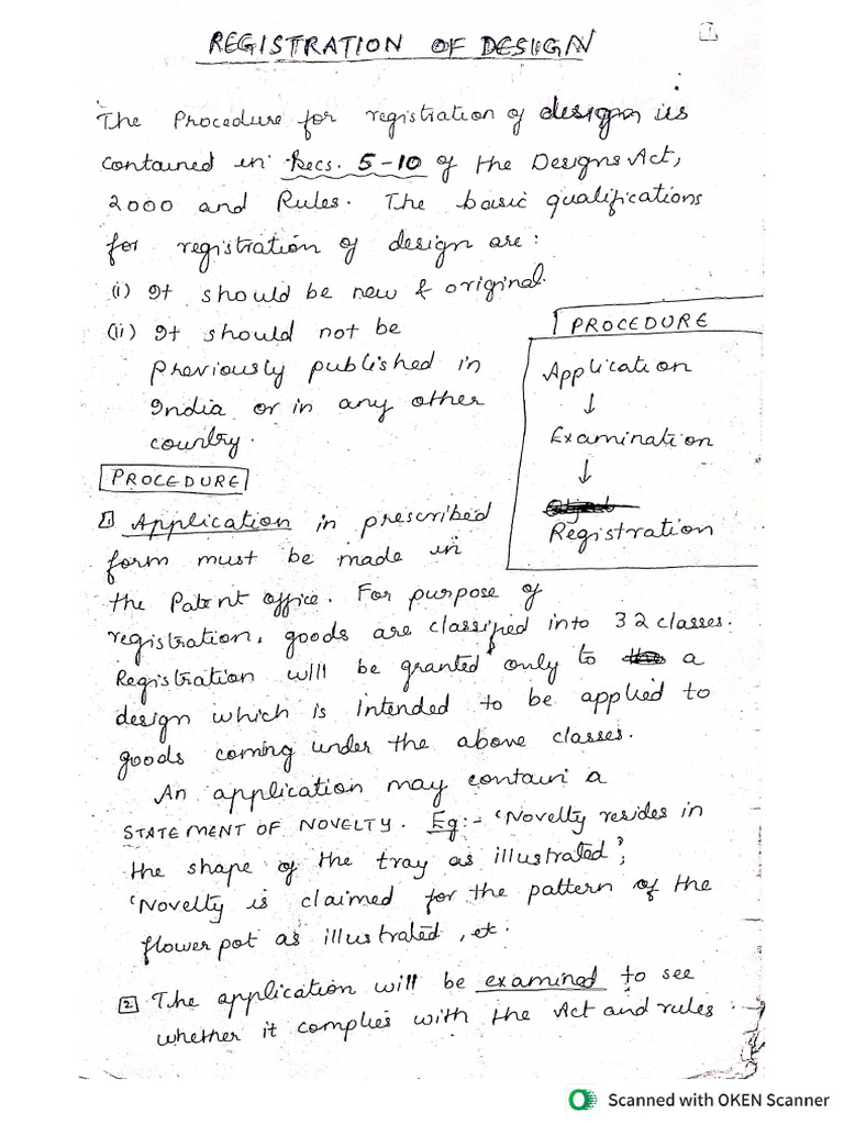 Registration of Design | PDF