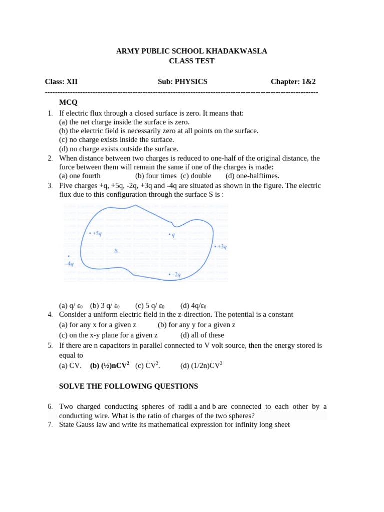 12sc Class Test CHAPTER1&2 | PDF