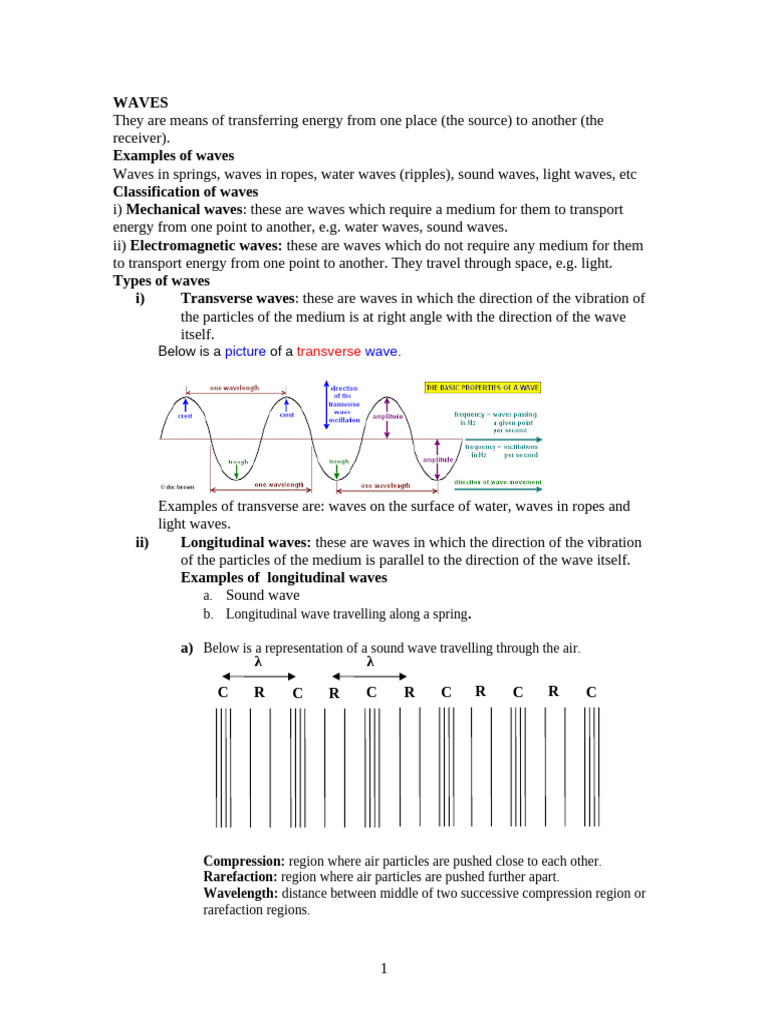 General Waves Properties 1 | PDF