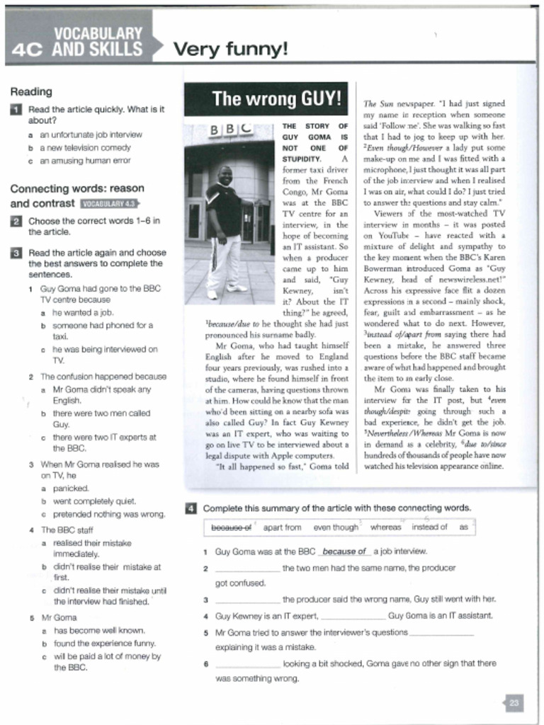 Reading Comprhension | PDF