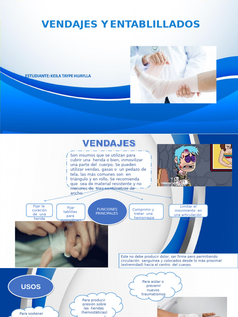 Técnicas de Entablillado y Vendaje | PDF | Sistema musculoesquelético