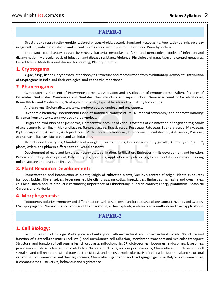 BOTANY - Final | PDF