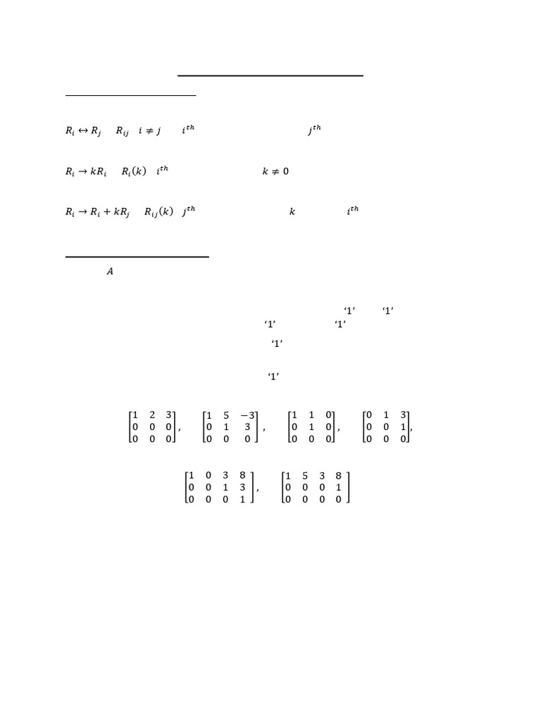 Prerequisites of Matrix Algebra | PDF