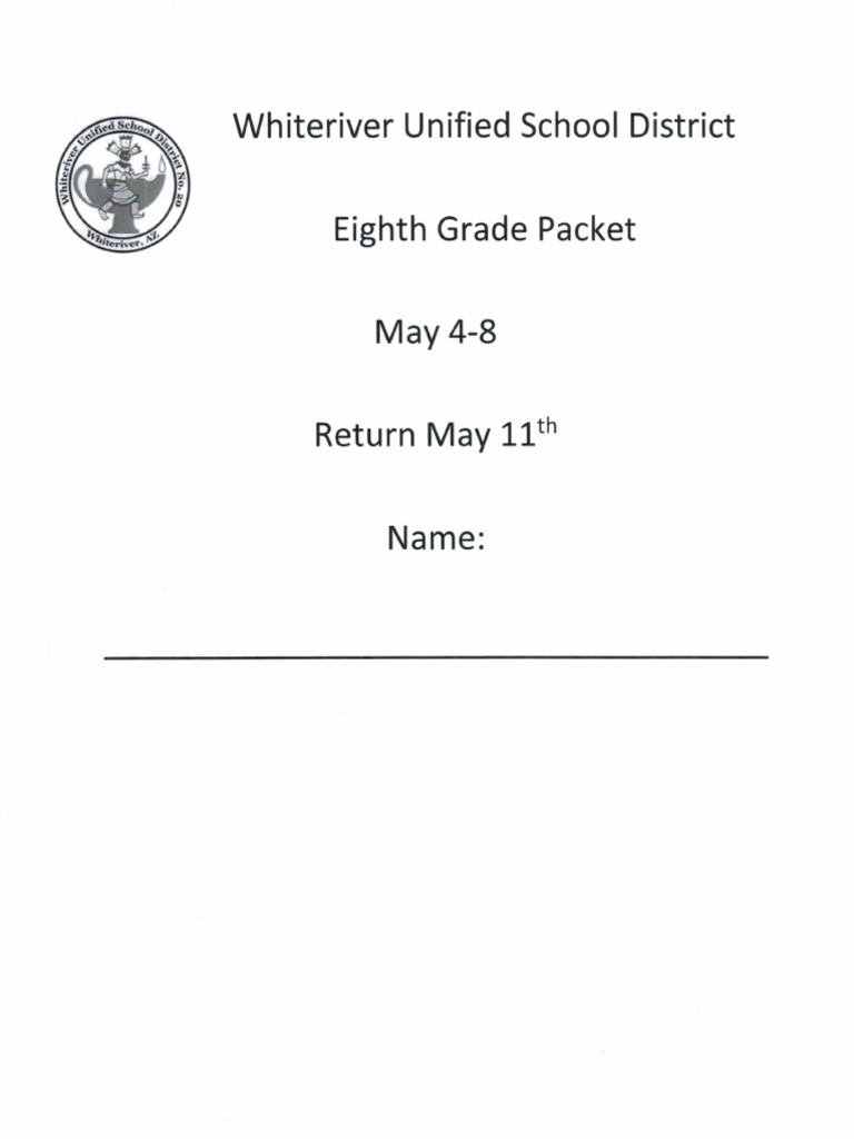 Eighth Grade May 4-8 Part 1 | PDF