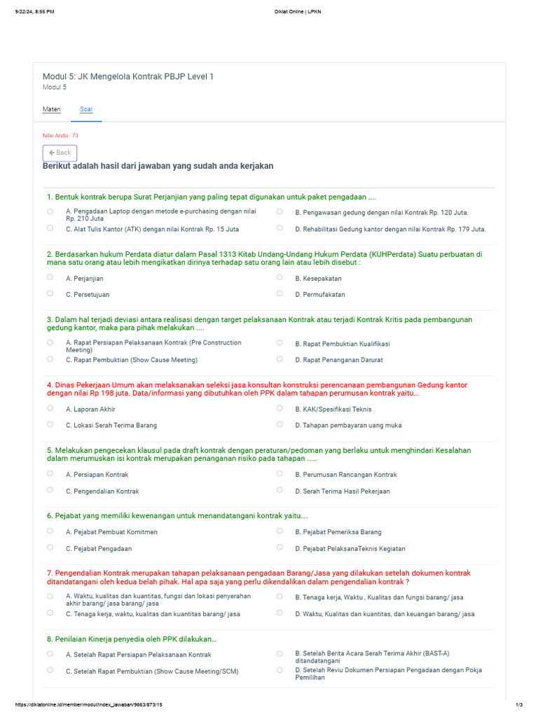 Jawaban Hasil Soal Modul 5 | PDF