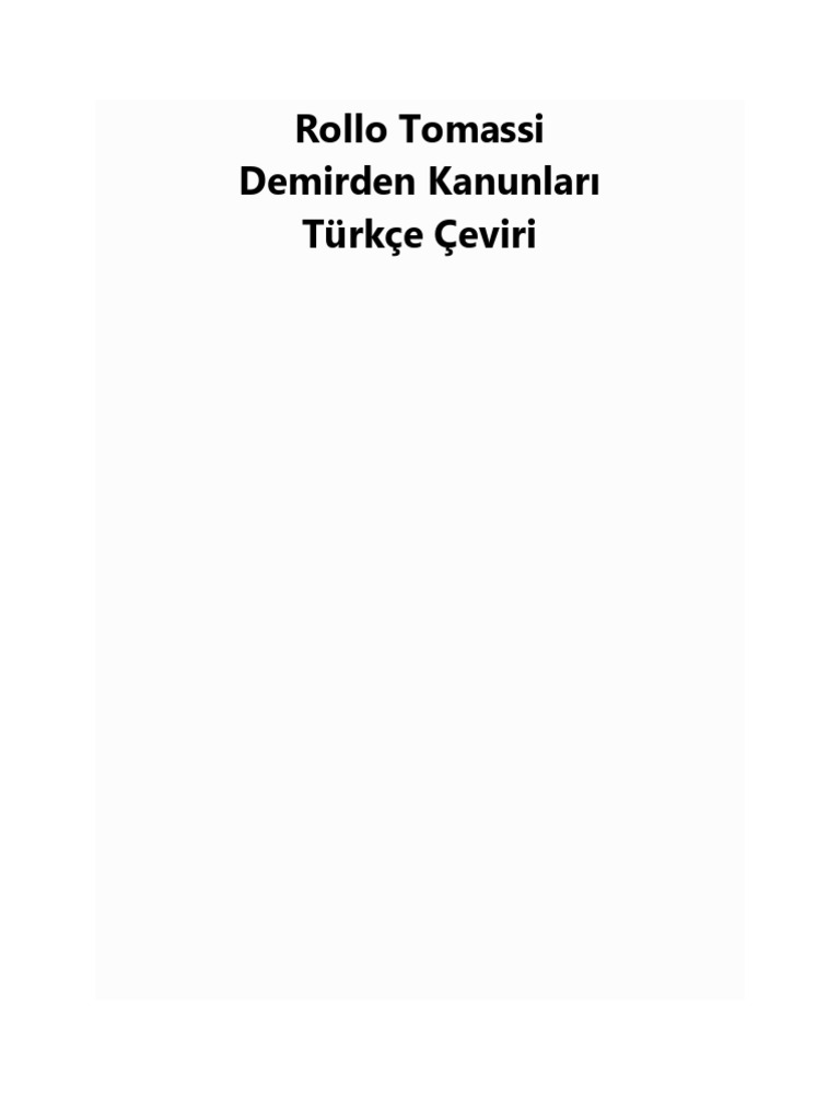 Demirden Kanunlar | PDF