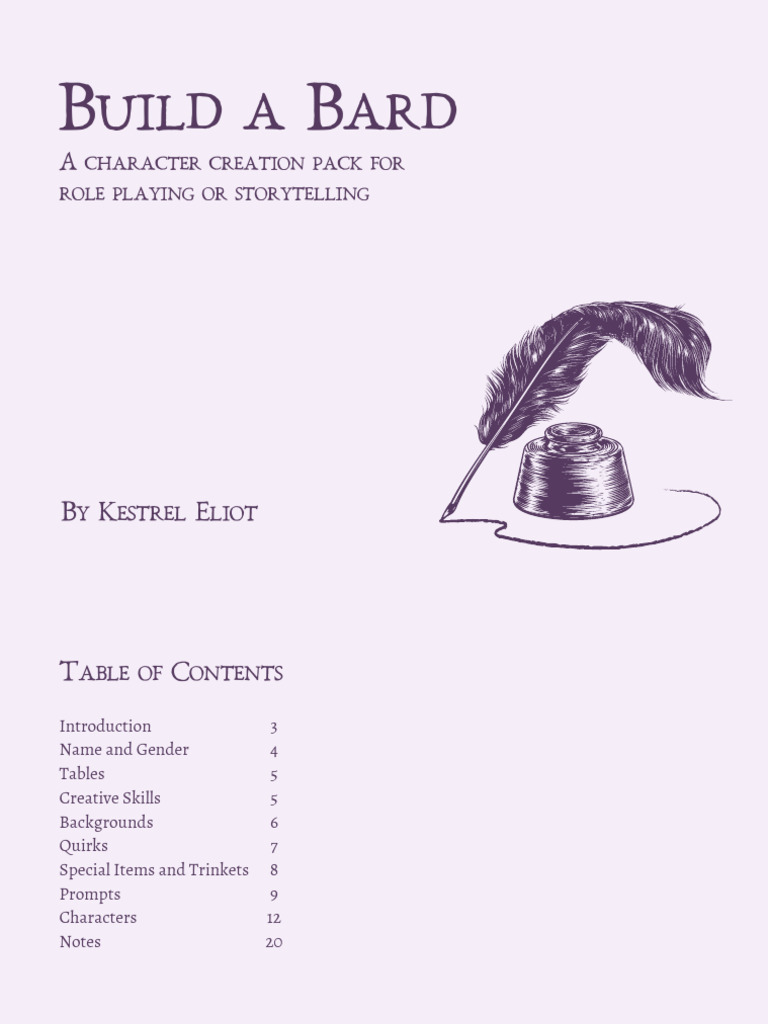 Build A Bard | PDF