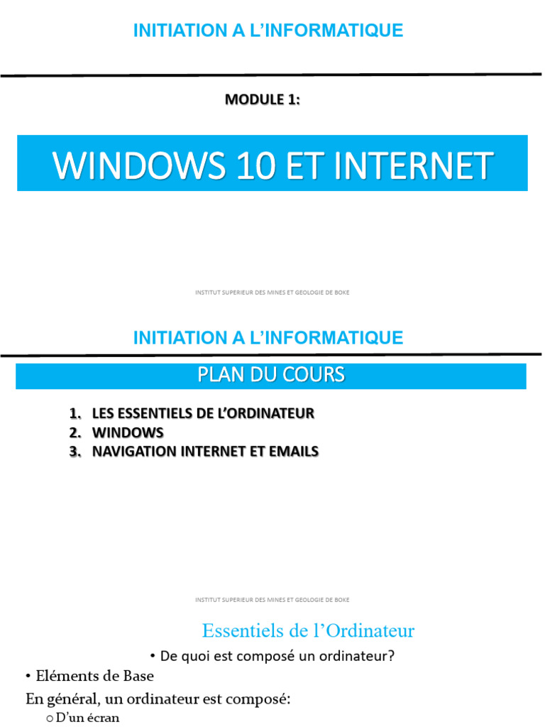 Cours Windows ISMGB-1 | PDF