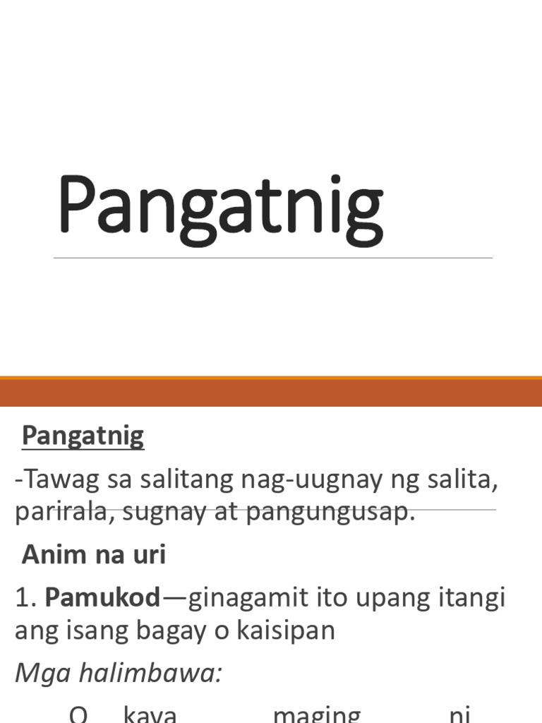 Pangatnig | PDF