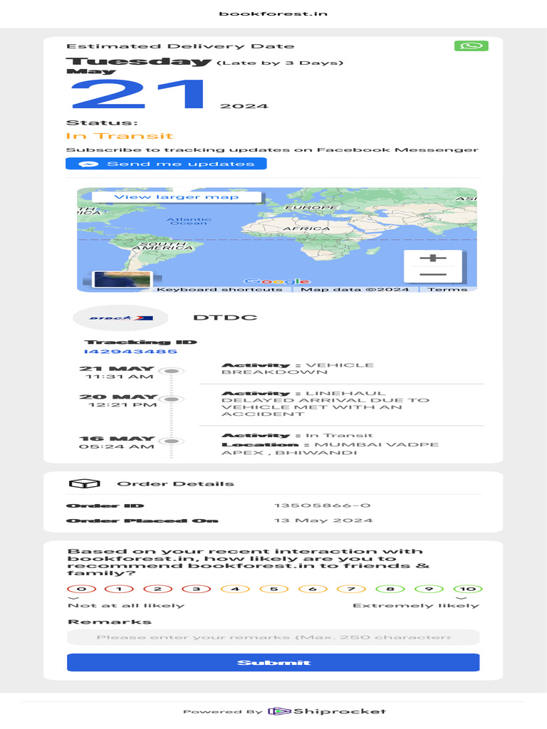 Bookforest - in - Order Tracking - by Shiprocket | PDF