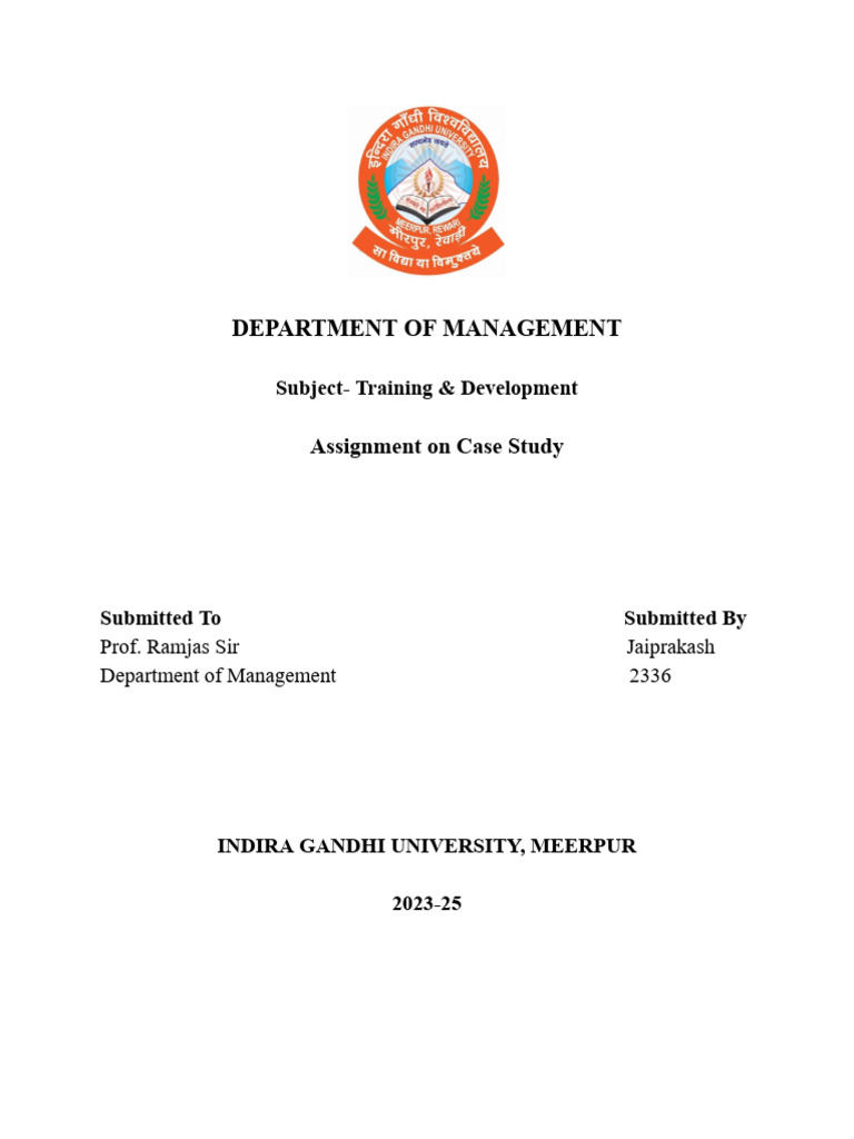 T-D Assignment | PDF | Business | Information Technology