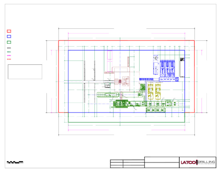 Layout Rig 01 Latco Drilling Dimensiones en Metros | PDF