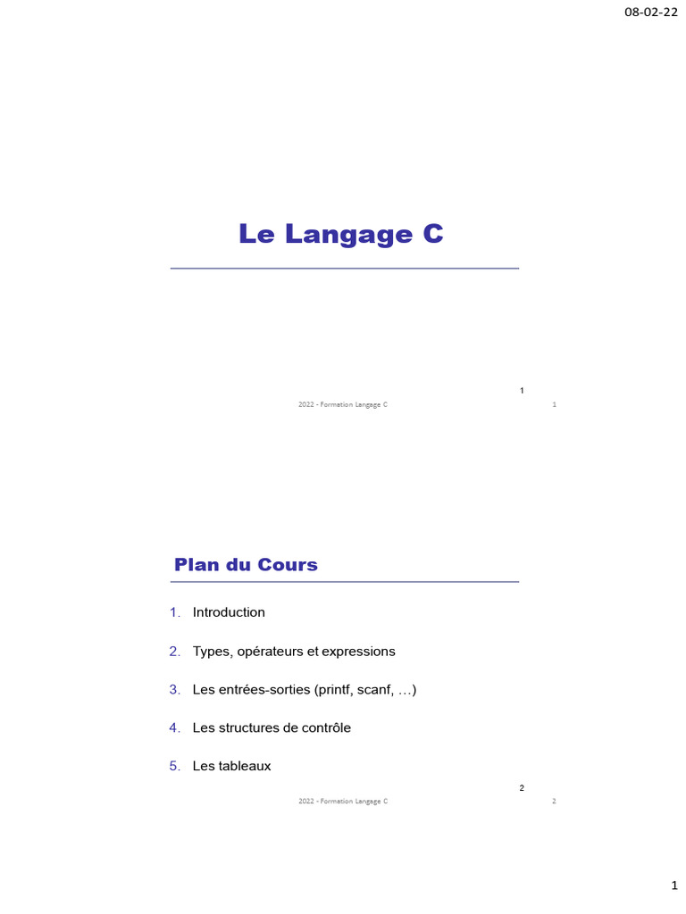 Rappel - Informatique 3 | PDF