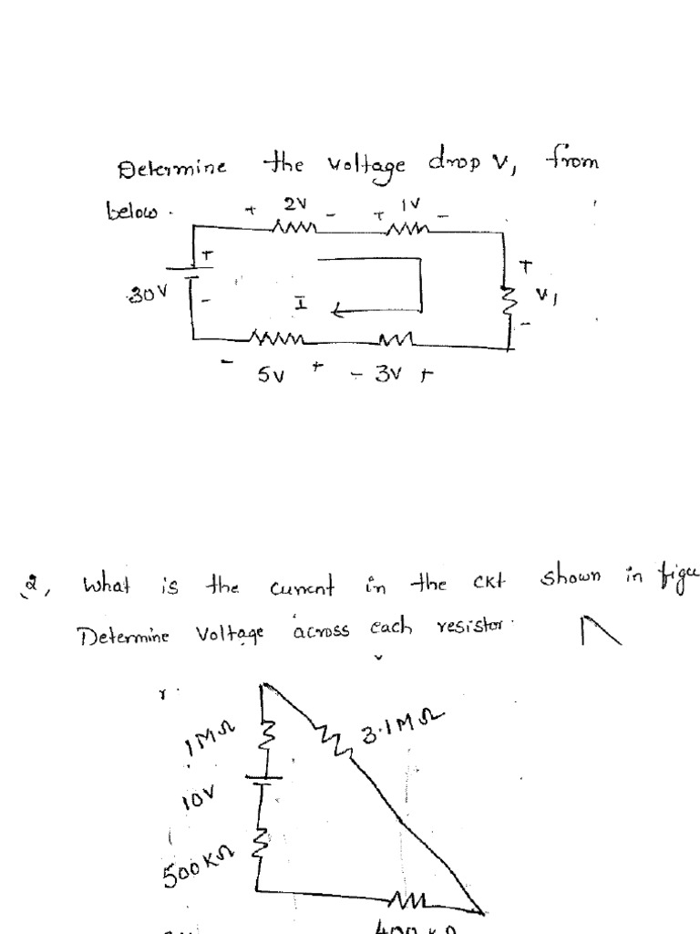 Problems On KCL and KVL | PDF