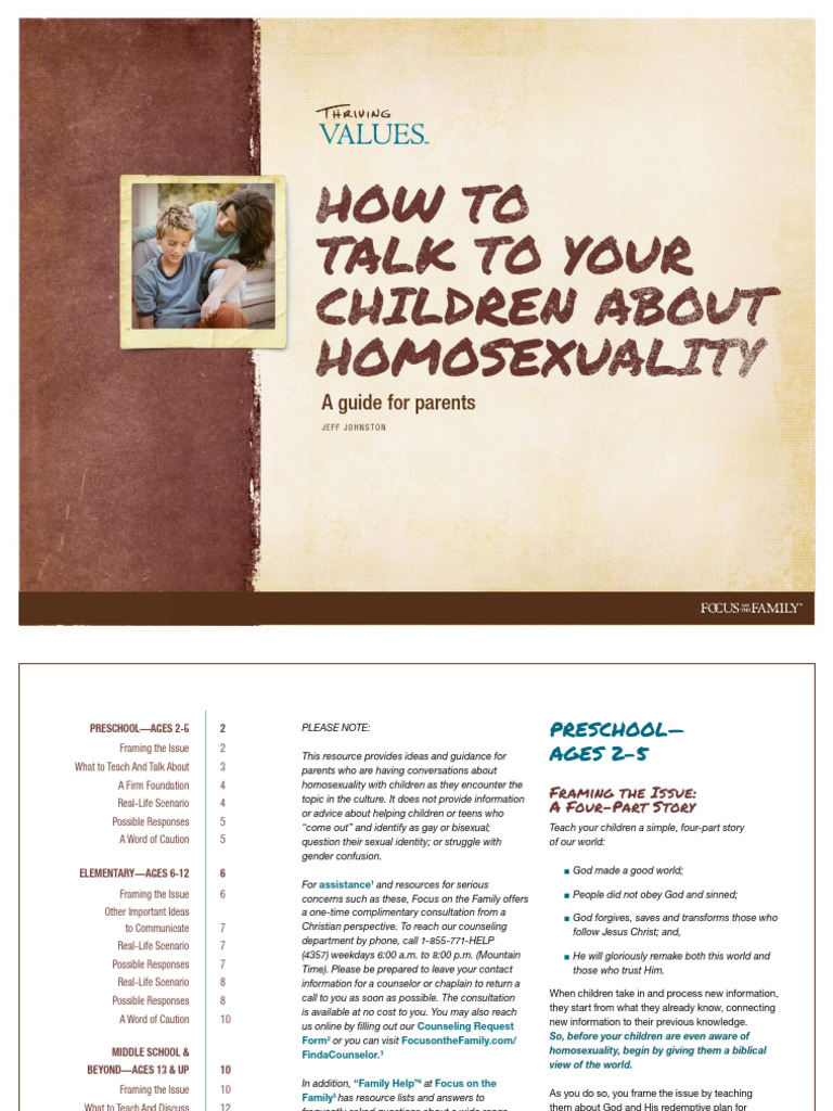 How To Talk To Your Children About Homosexuality Guide For Parents ...