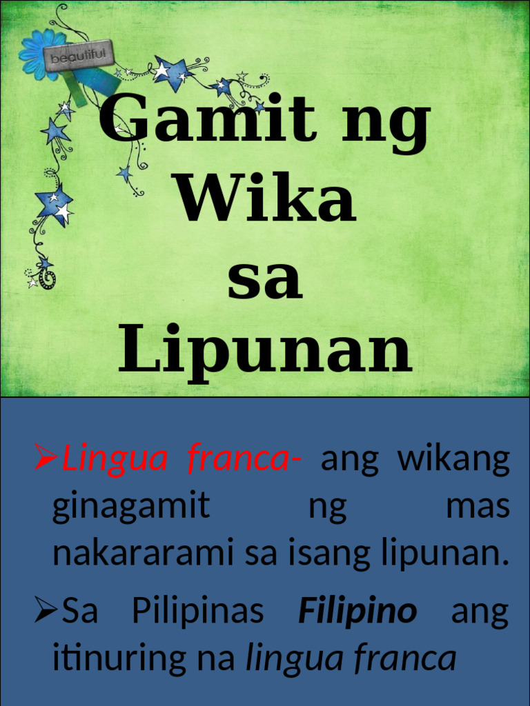 Gamit NG Wika | PDF