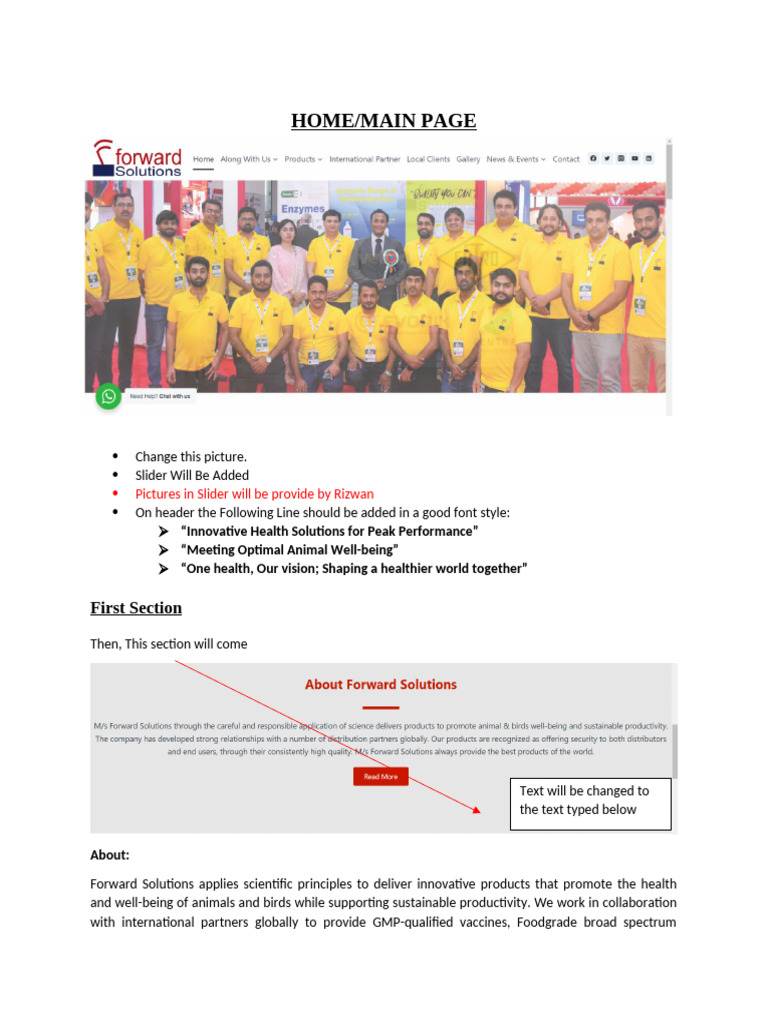 Forward Website initial draft | PDF