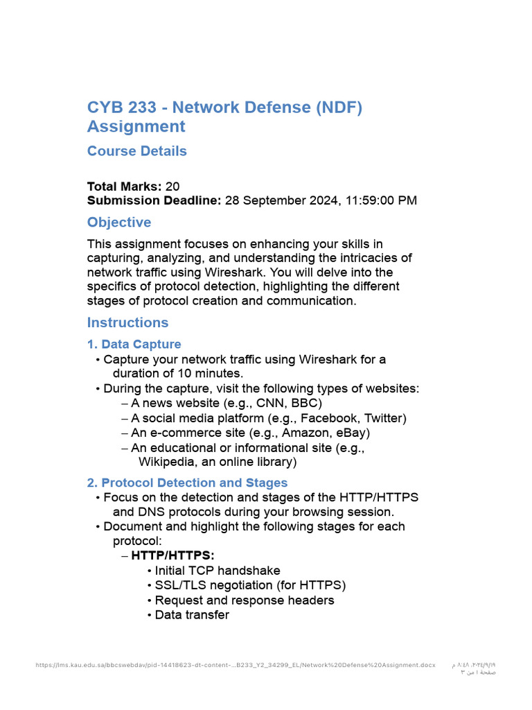 Network Defense Assignment | PDF