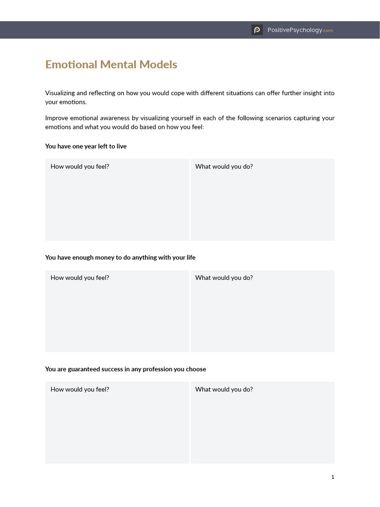 Emotional Mental Models | PDF