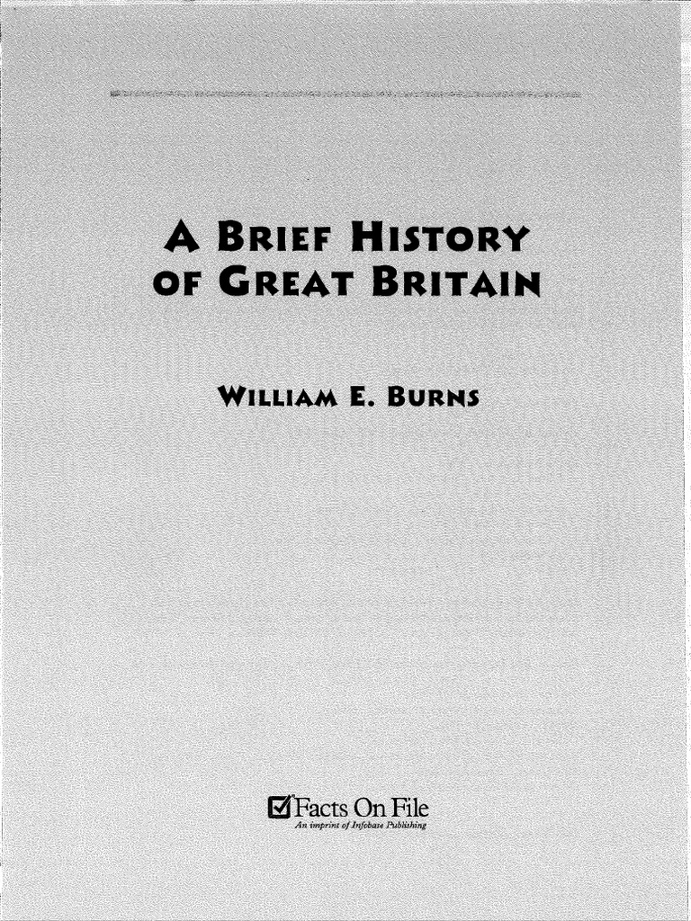 Burns - A Brief History of Great Britain. Introduction - Chapter I. | PDF