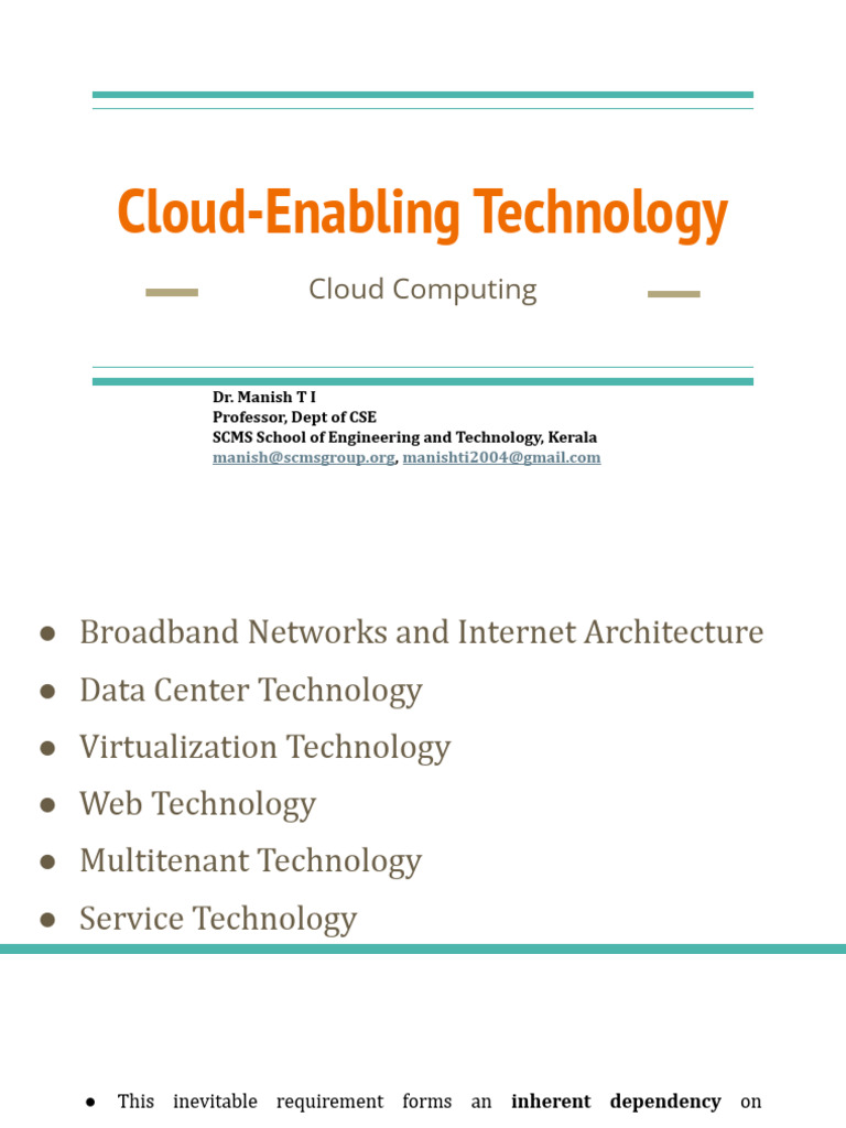 Cloud-Enabling Technology | PDF