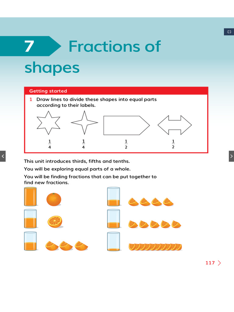 Math unit 7 fractions of shapes | PDF