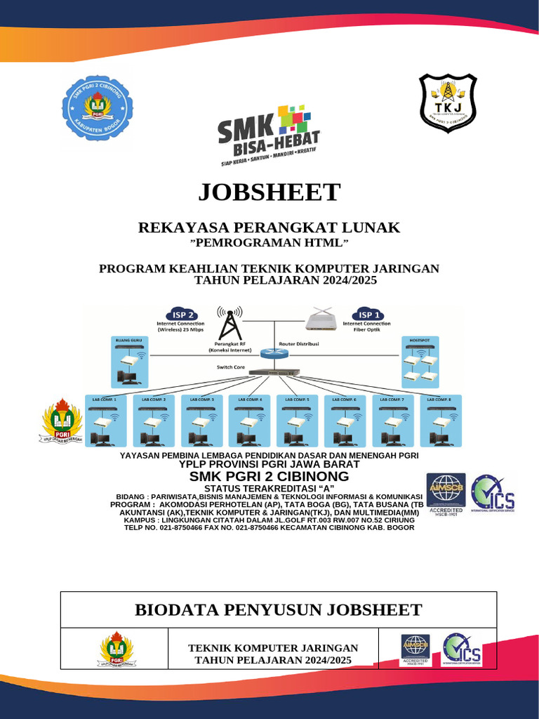 Jobsheet RPL - Pemrograman HTML | PDF