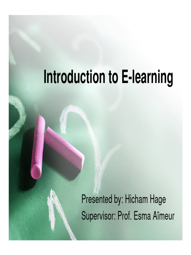 E Learning | PDF