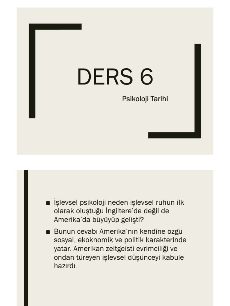 Ders 6 | PDF