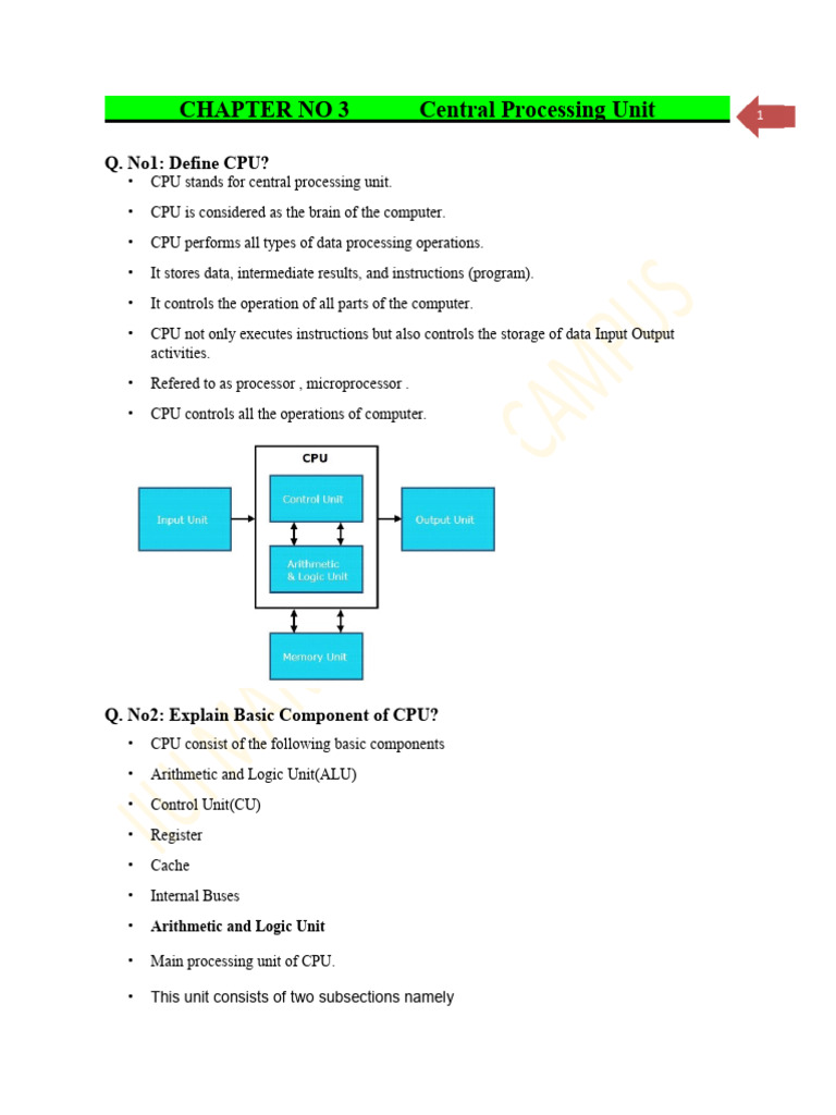 Ics-1 Cpu | PDF