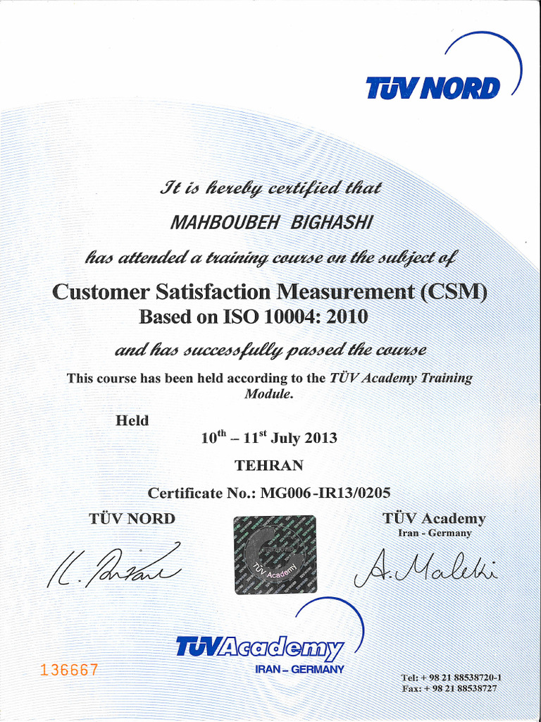 Certificate CSM MBighashi July2013 | PDF