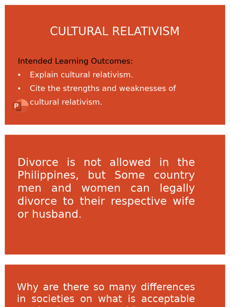 Lesson 7 Cultural Relativism | PDF | Morality | Relativism