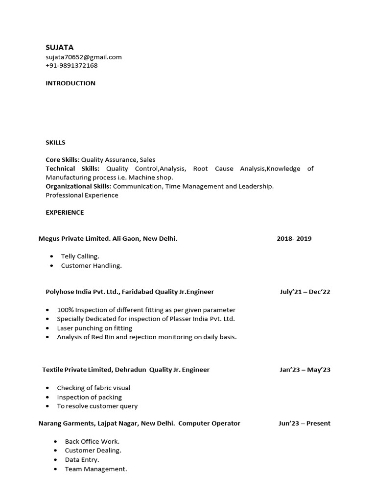 Sujata Resume - Merged | PDF