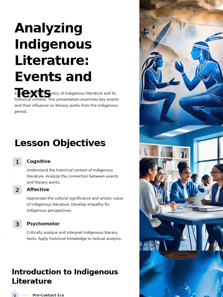 Analyzing Indigenous Literature Events and Texts | PDF