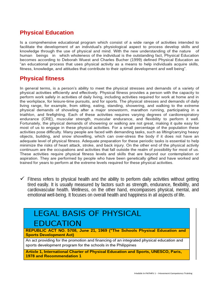 Physical Education | PDF