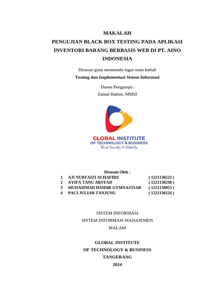 Makalah Testing Dan Implementasi | PDF