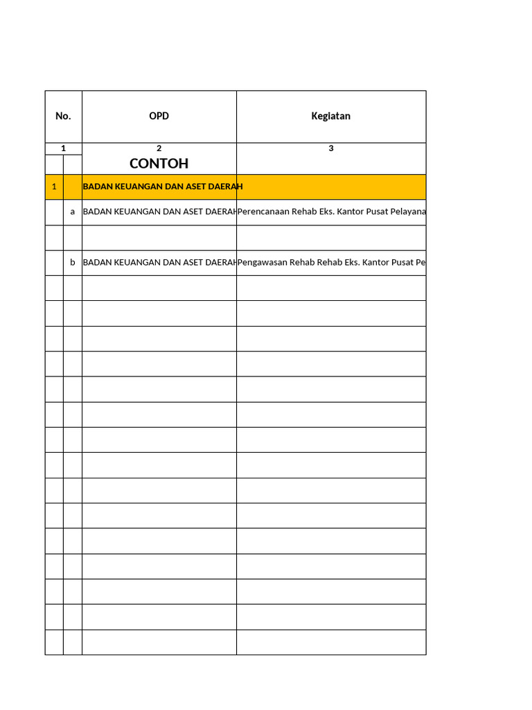 Contoh Rekap Jasa Konsultansi | PDF
