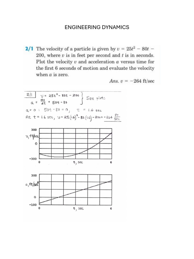 Engineering Dynamics Mid | PDF