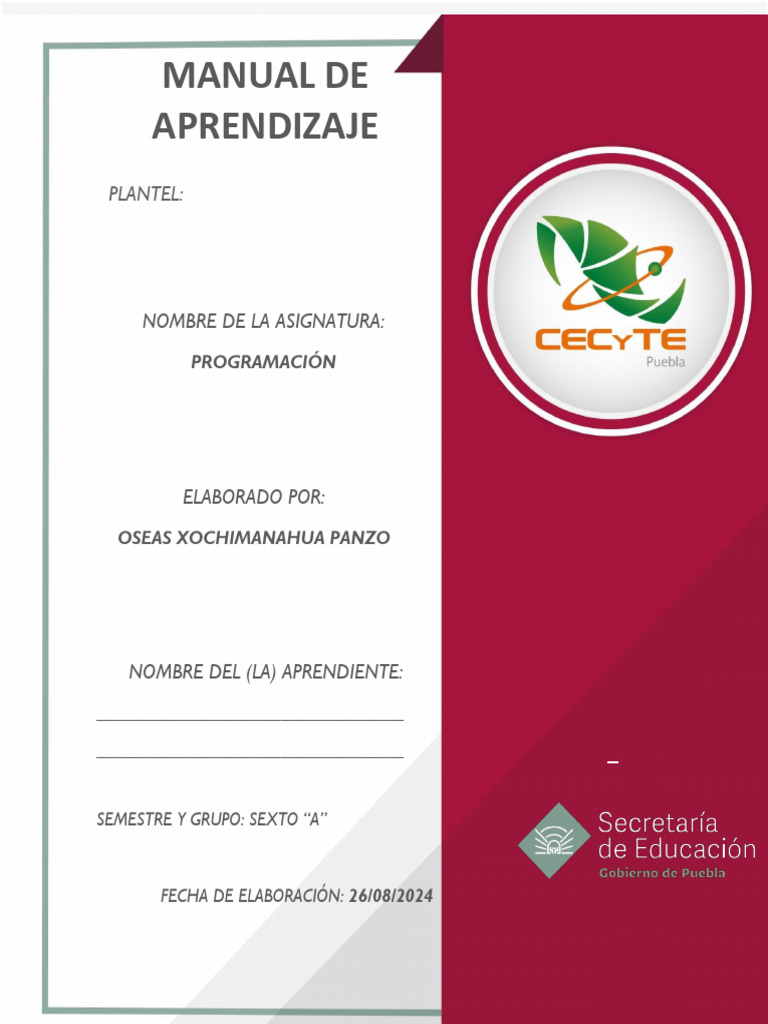 Manual Programacion - 083701 | PDF